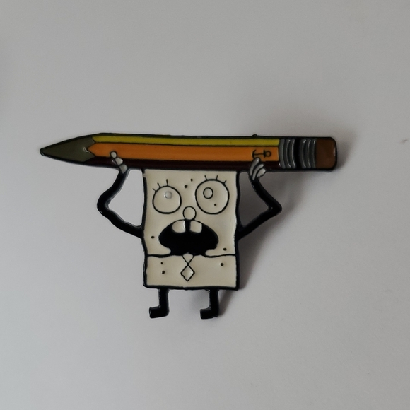 Art | Doodlebob From Spongebob Pin | Poshmark